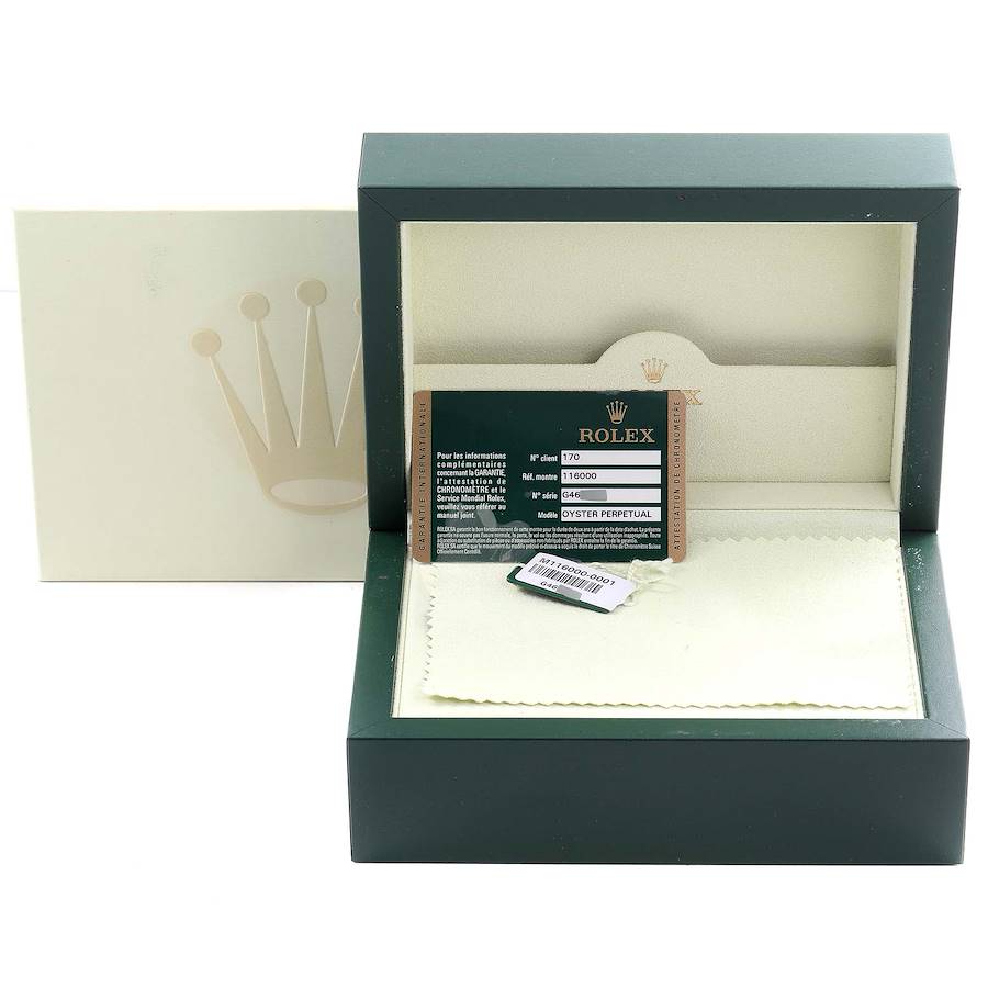 Rolex Oyster Perpetual Stainless Steel 116000 | Stock 42821 ...