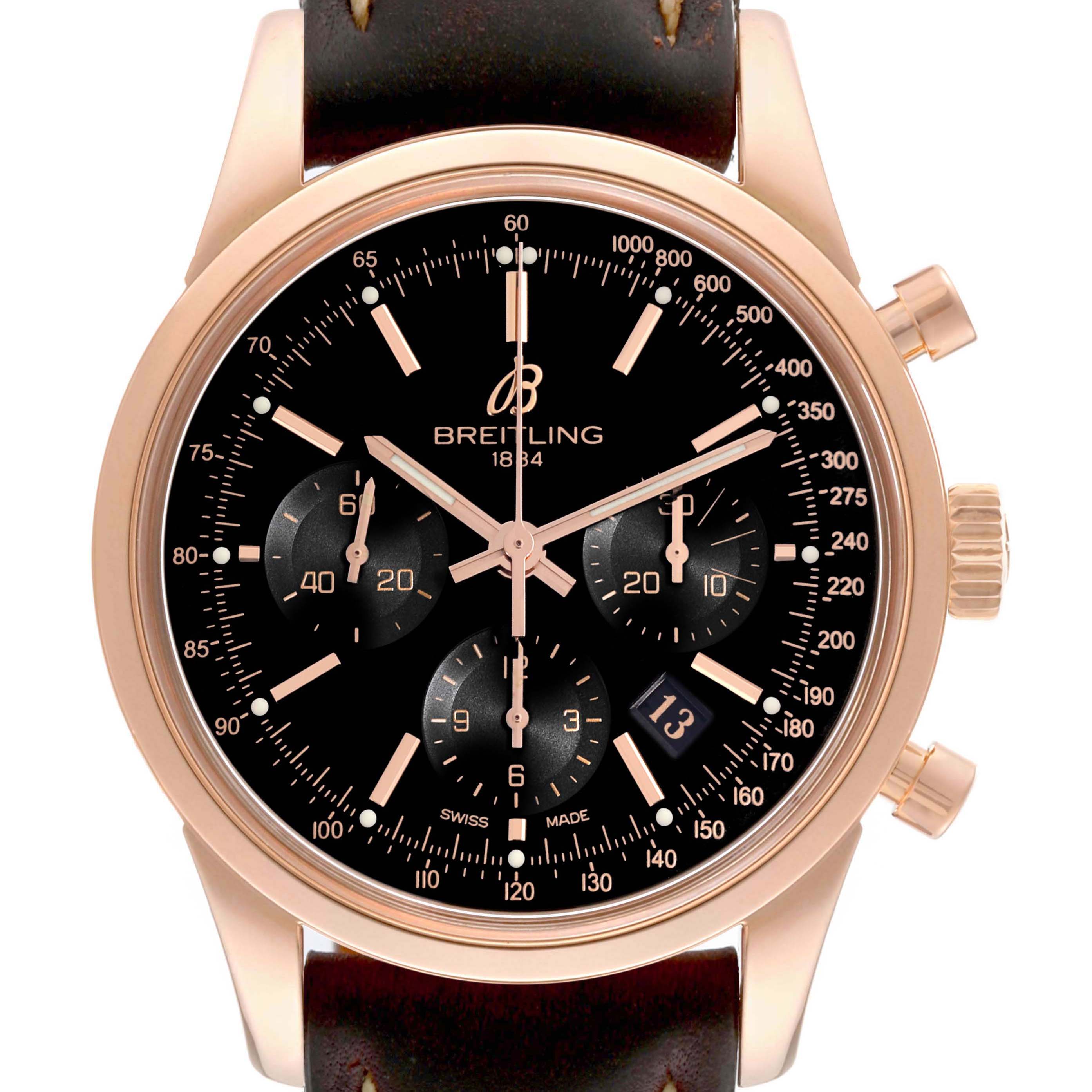 Buy Breitling Transocean Rose Gold RB0152 | SwissWatchExpo