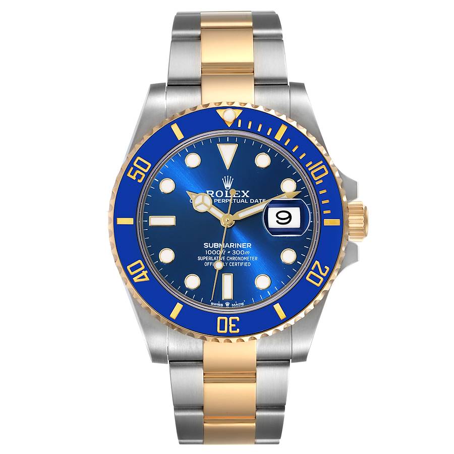 Rolex Submariner 41 Steel Yellow Gold Blue Dial Mens Watch 126613 ...
