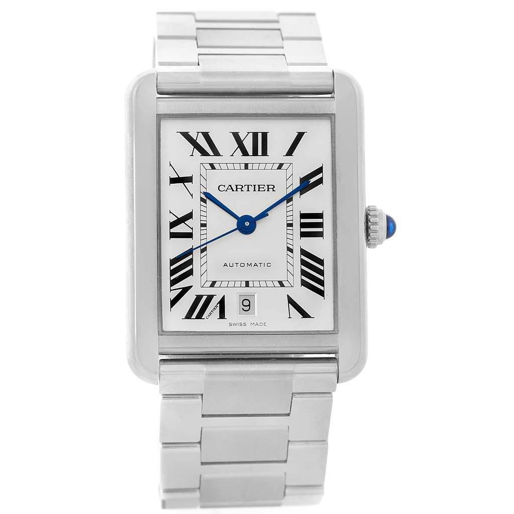 Cartier Tank Solo XL Automatic Steel Mens Watch W5200028 | SwissWatchExpo