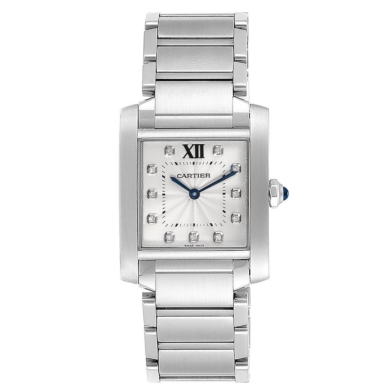 Cartier Tank Francaise Stainless Steel WE110007 | Stock 25040 ...