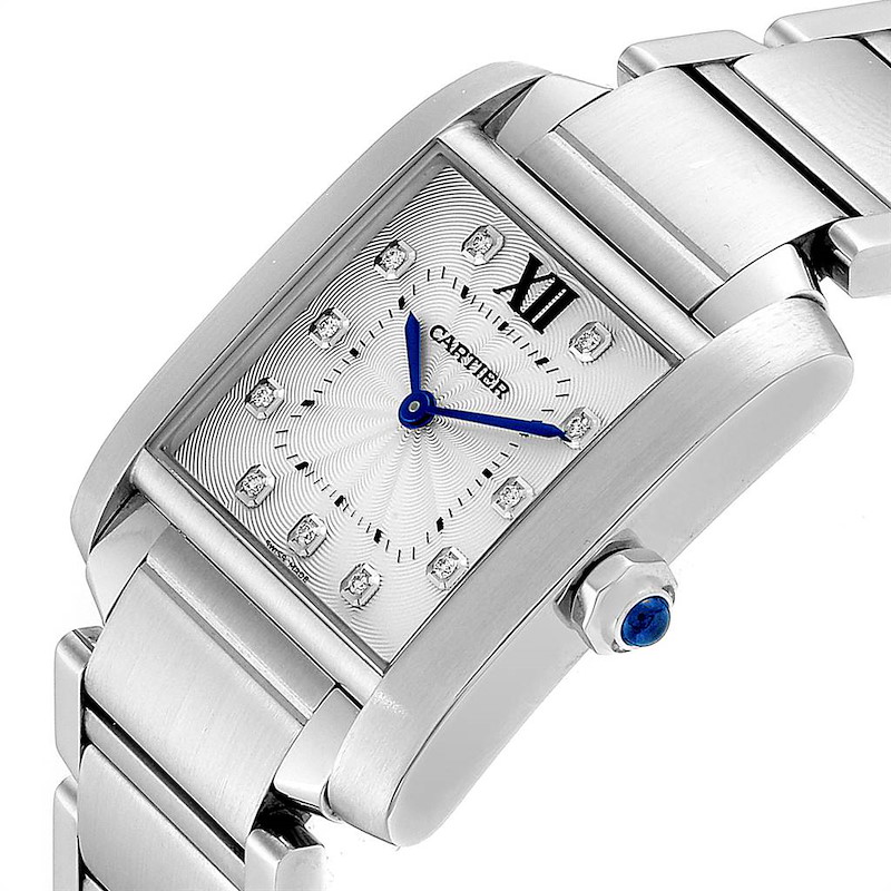 Cartier Tank Francaise Stainless Steel WE110007 | Stock 25040 ...