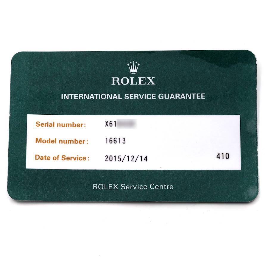 Rolex Submariner Steel and Gold (two tone) 16613 | Stock 52734 ...