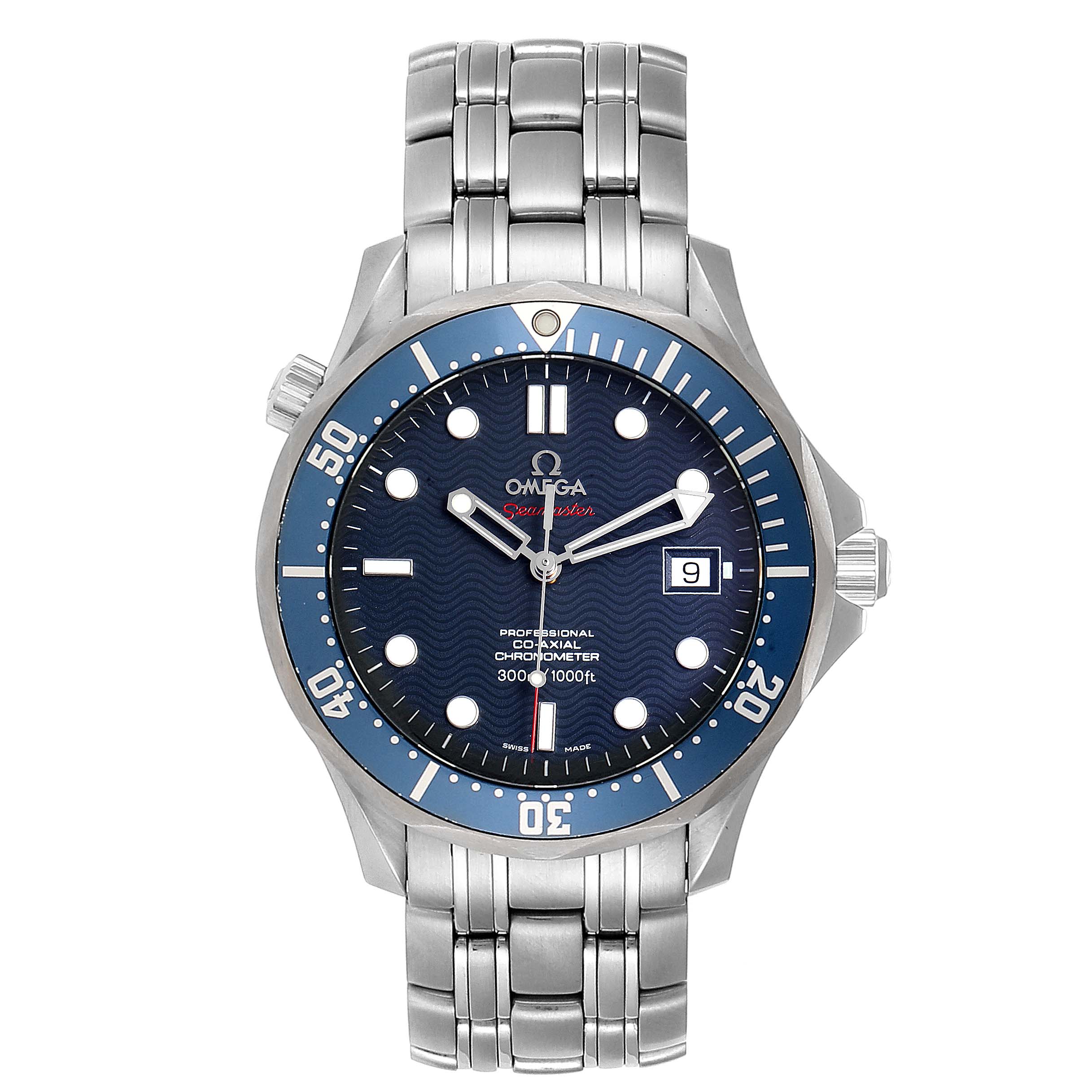 Omega Seamaster Bond 300M Co-Axial 41mm Blue Dial Watch 2220.80.00 ...