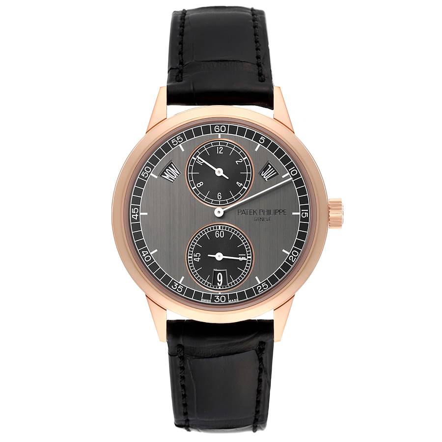 Patek Philippe Complications Annual Calendar Regulator Rose Gold Watch ...
