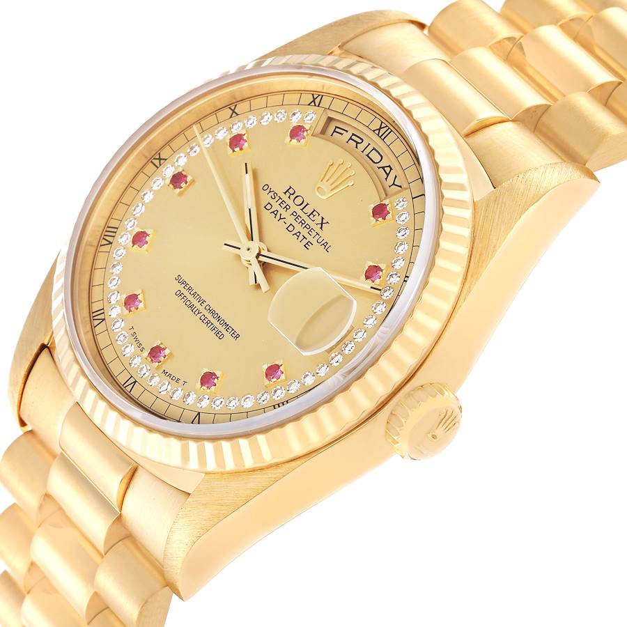 Rolex President Yellow Gold 18238LR | Stock 61861 | SwissWatchExpo