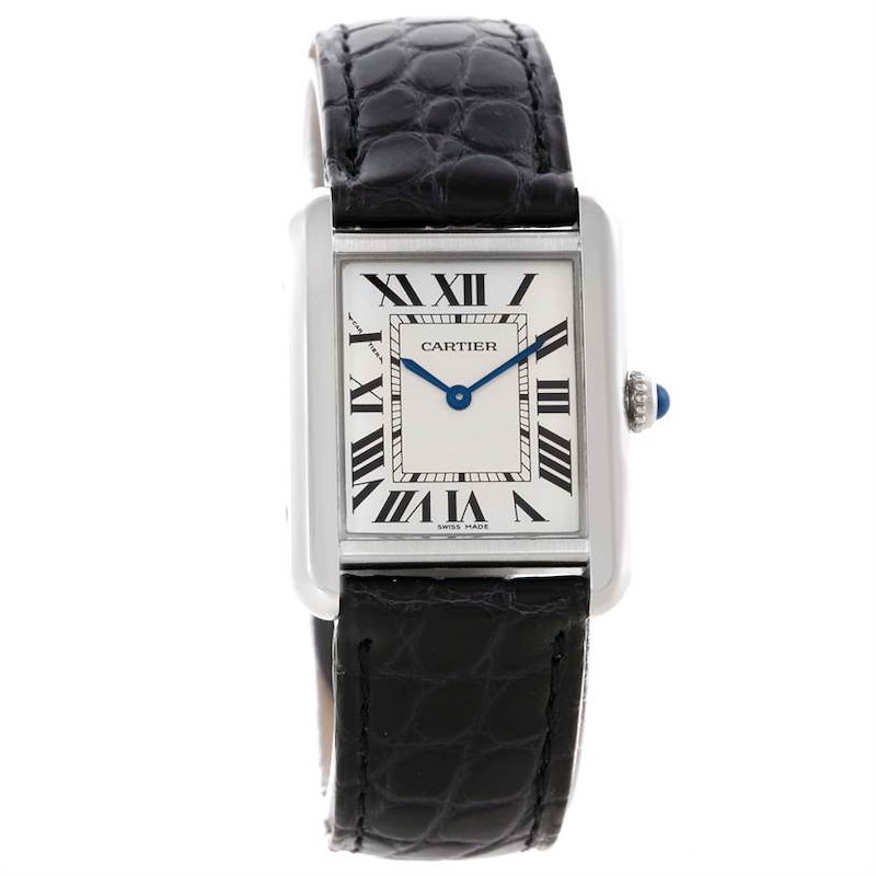 Cartier Tank Solo Ladies Stainless Steel Watch W1018255 Box Papers ...