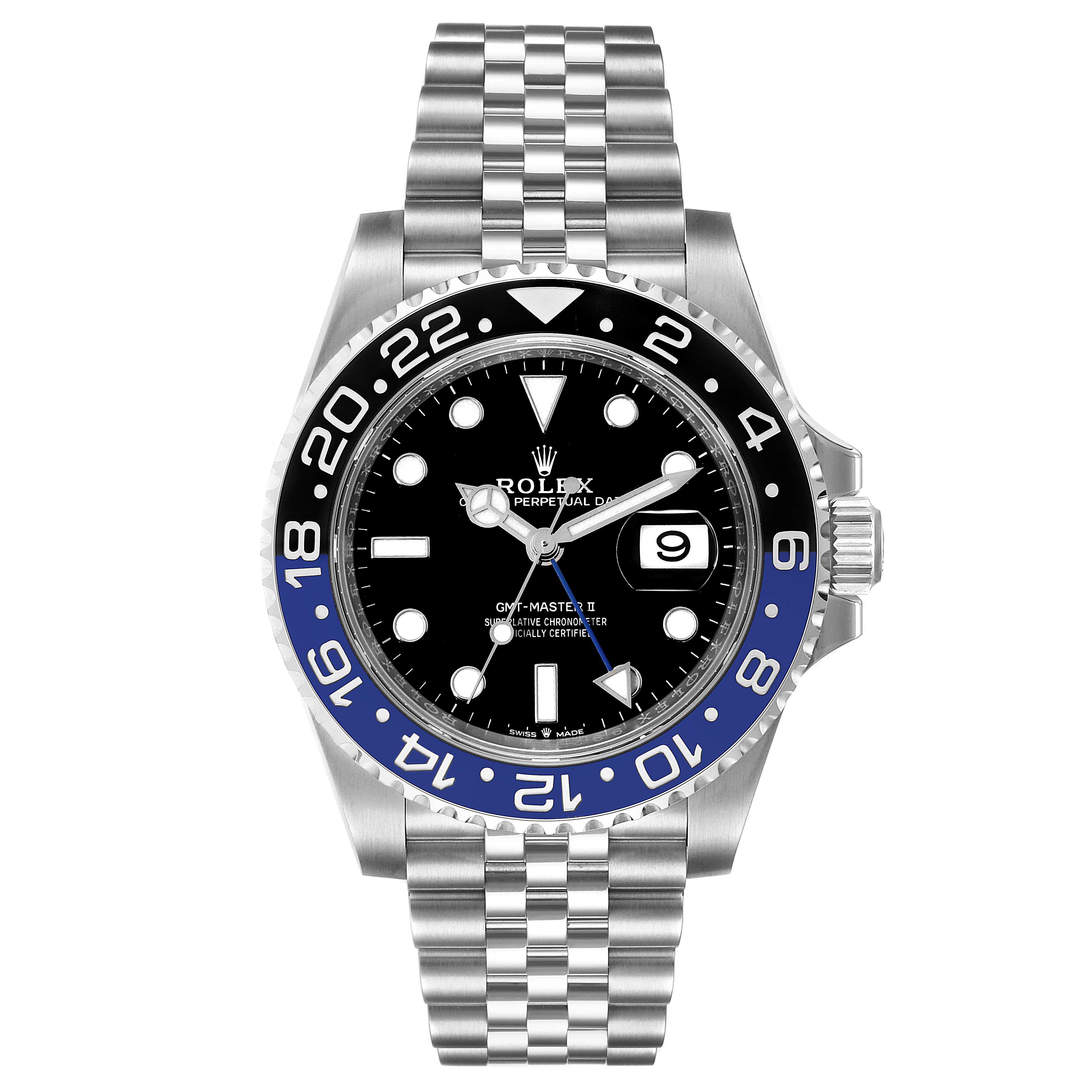 Rolex GMT Master II Black Blue Batman Jubilee Mens Watch 126710 Unworn ...