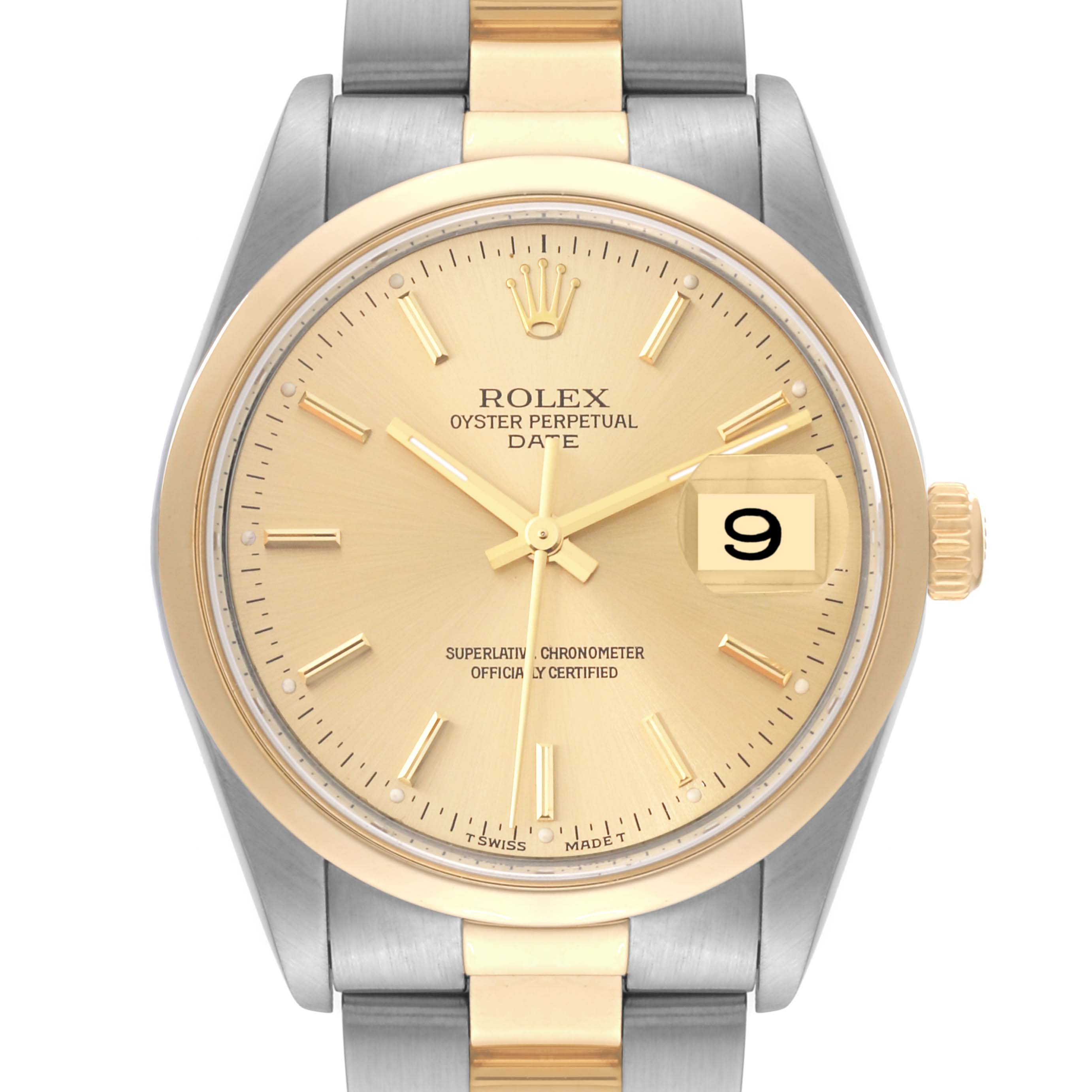 Rolex Date Steel and Gold (two tone) 15203 | Stock 63008 | SwissWatchExpo