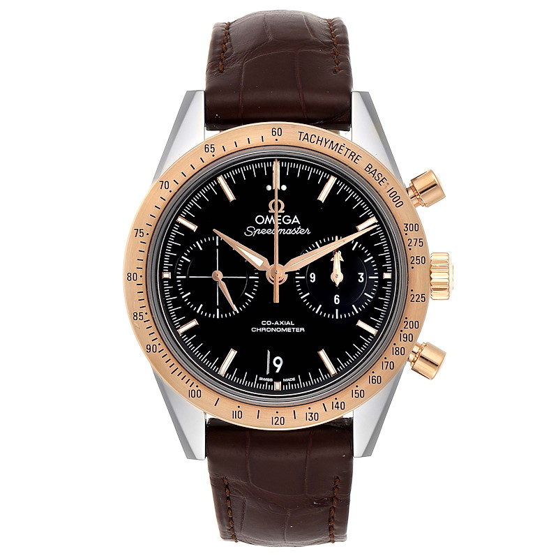 Omega Speedmaster Steel Rose Gold Watch 331.22.42.51.01.001 Box Card ...