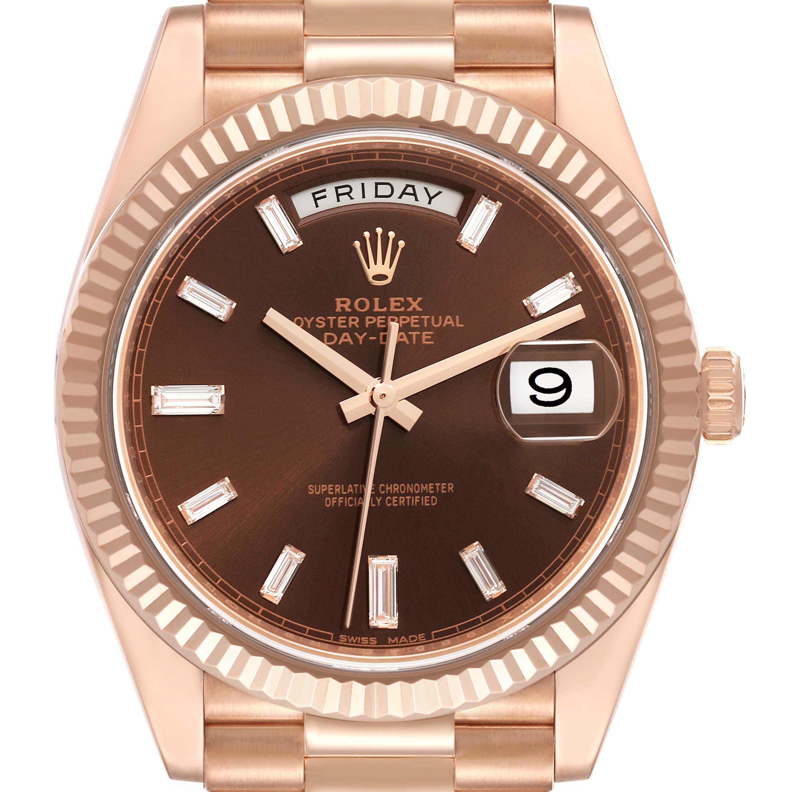 Rolex President Rose Gold 228235 | Stock 53746 | SwissWatchExpo