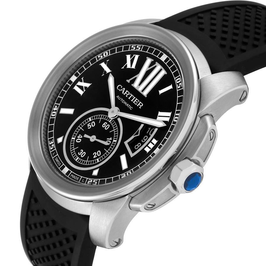 Cartier Calibre de Cartier Stainless Steel W7100041 | Stock 53024 ...