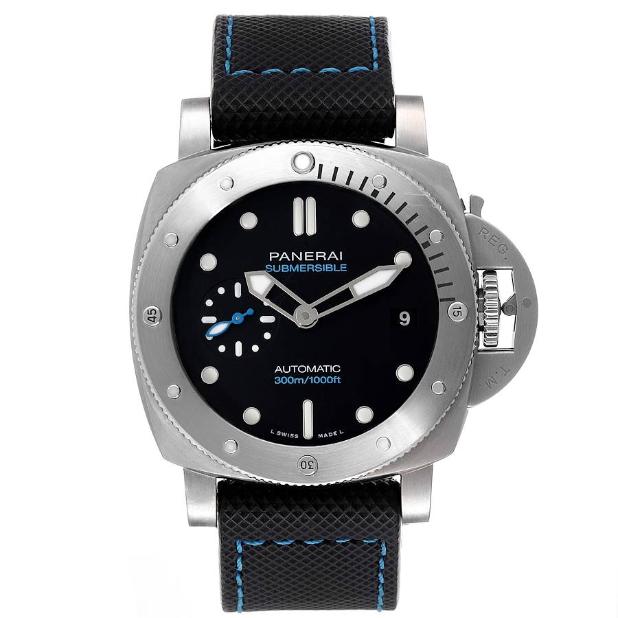 Panerai Luminor Submersible 42mm Black Dial Mens Watch PAM00973 Box ...
