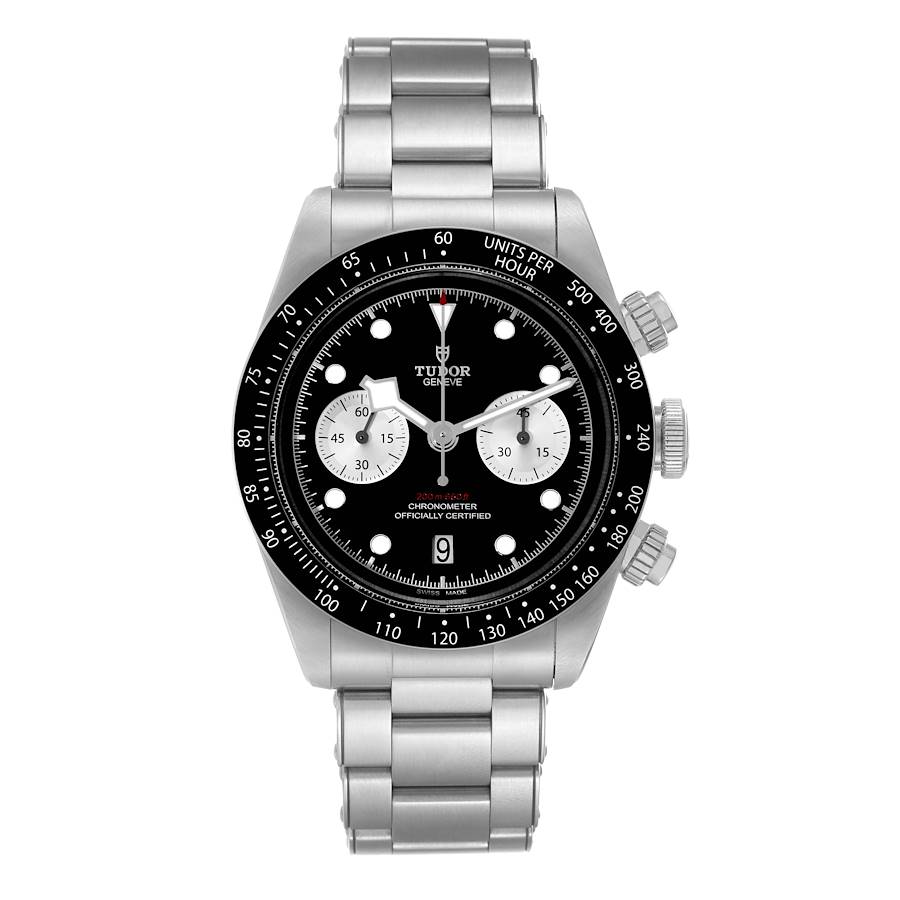 Tudor Black Bay Chronograph Reverse Panda Dial Steel Mens Watch 79360 ...