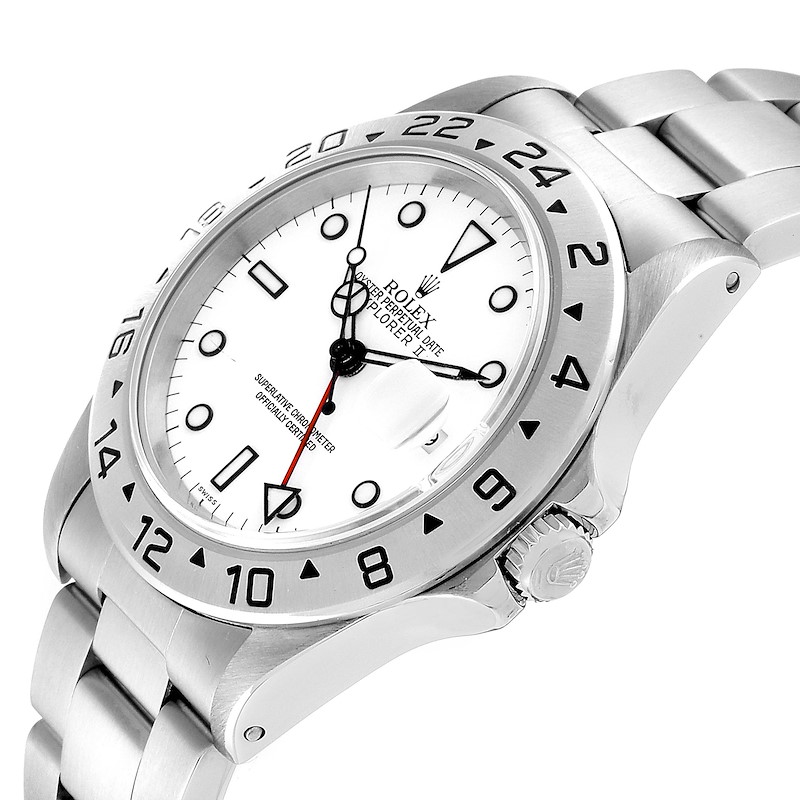 Rolex Explorer II White Dial Stainless Steel Mens Watch 16570 ...
