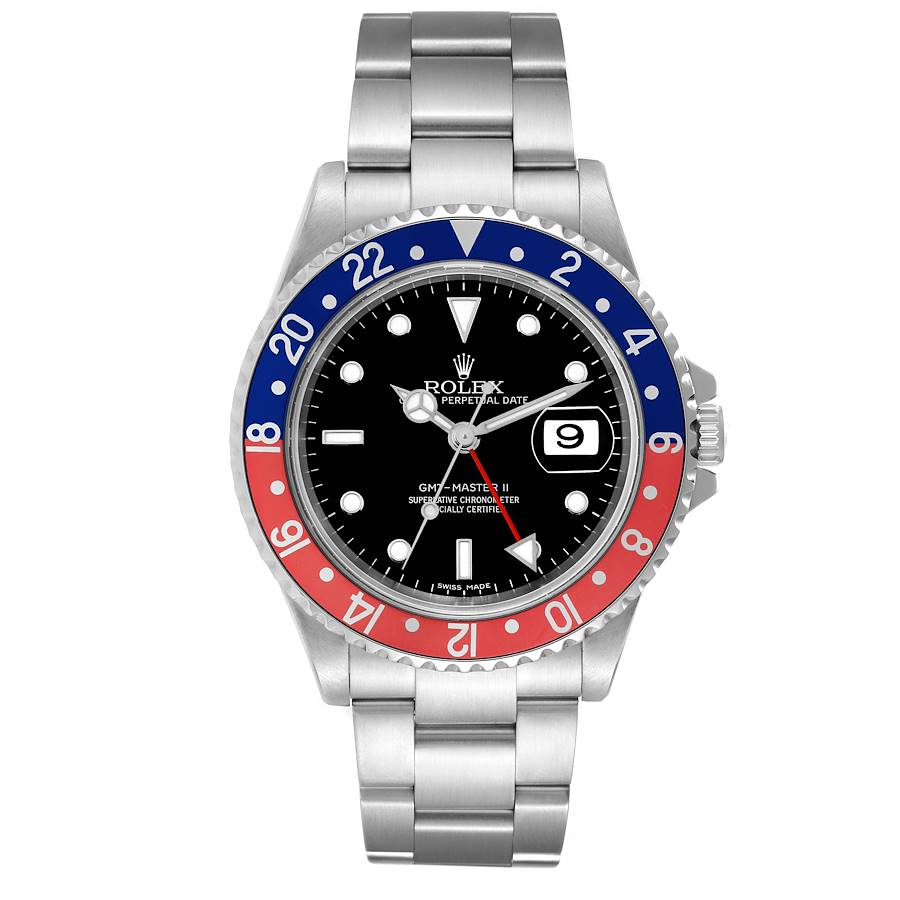 Rolex GMT Master II Blue Red Pepsi Error Dial Mens Watch 16710 ...