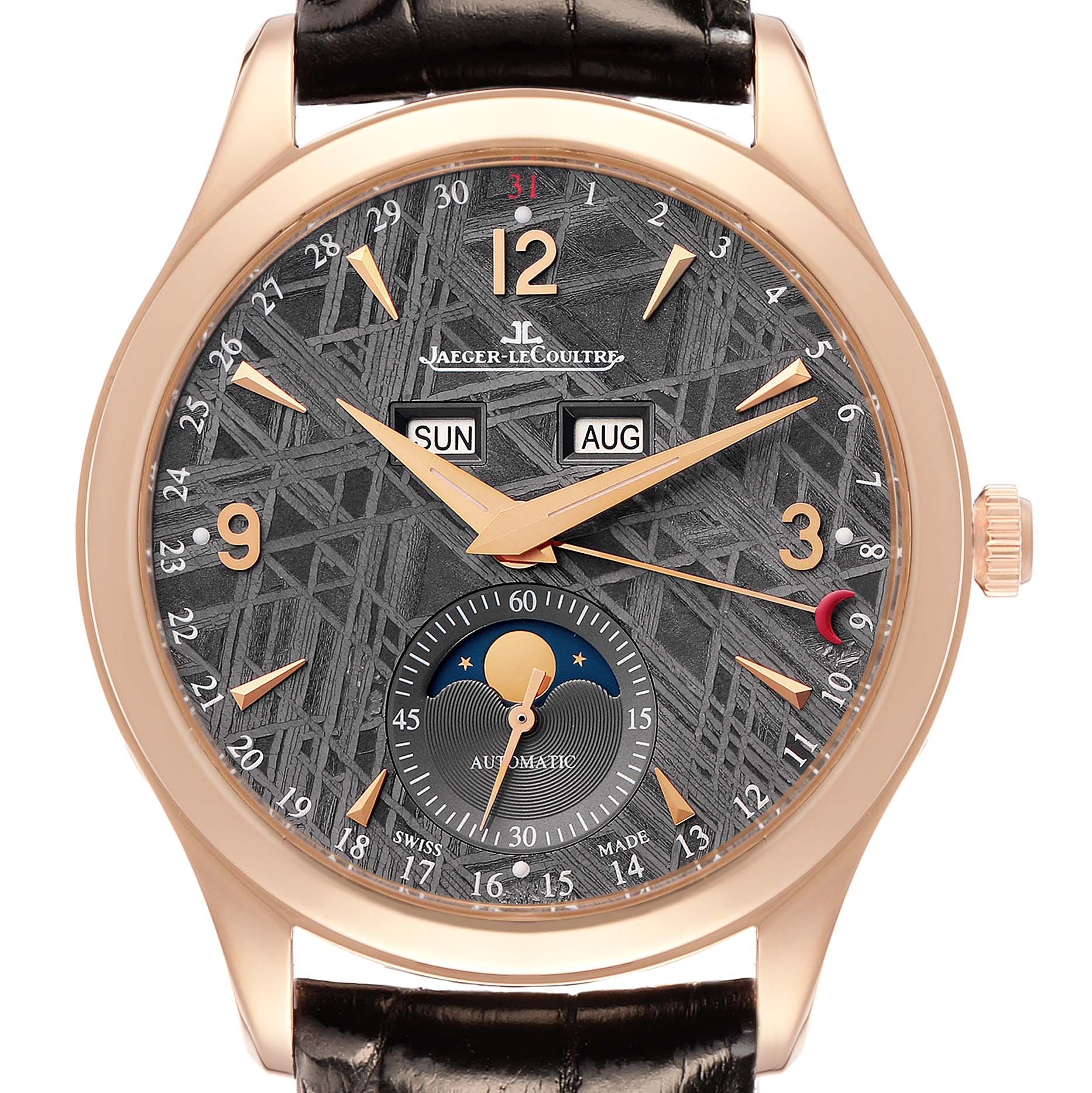 Jaeger LeCoultre Master Rose Gold Q1552540 | Stock 72857 | SwissWatchExpo