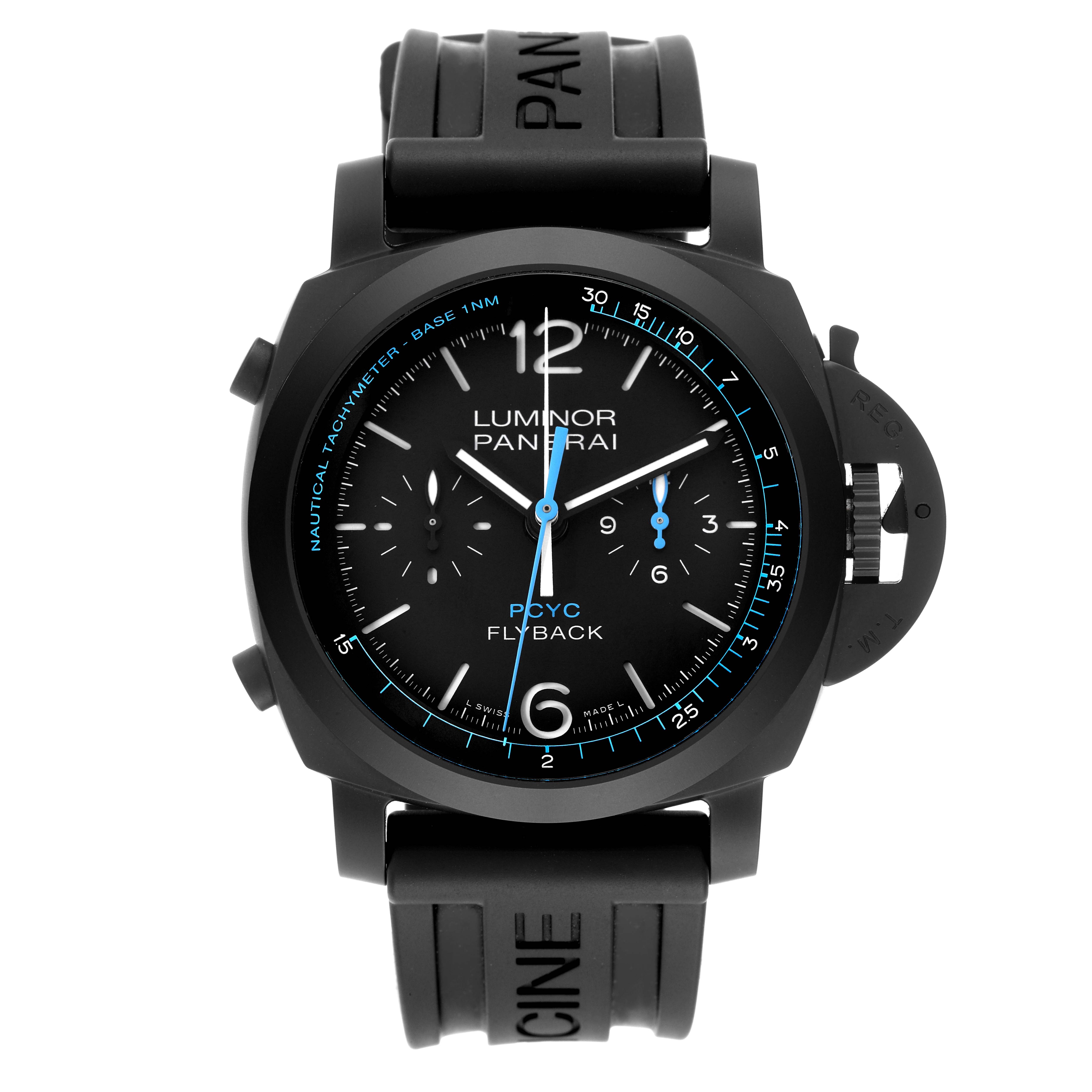 Panerai Luminor 1950 Flyback PCYC Ceramic Mens Watch PAM00788 Papers ...