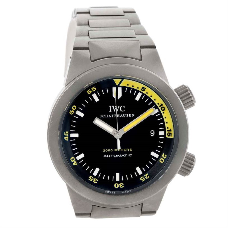 IWC Aquatimer 2000 Titanium Diver Mens Watch IW356802 | SwissWatchExpo