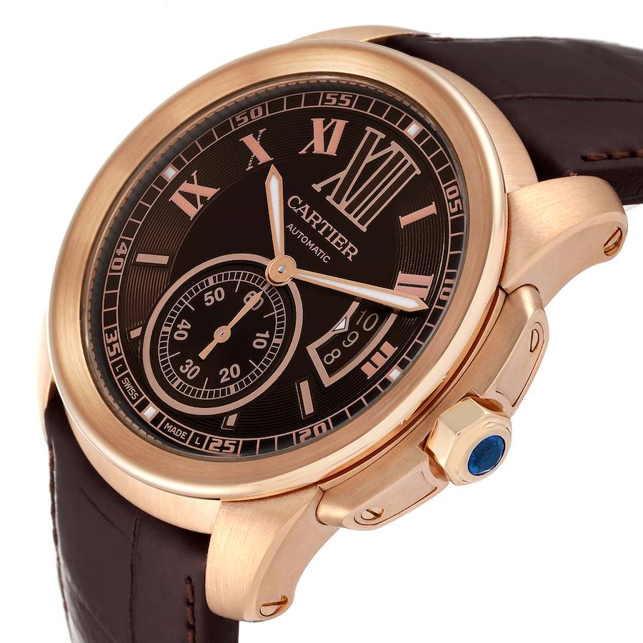 Cartier Calibre de Cartier Rose Gold W7100007 | Stock 45982 ...