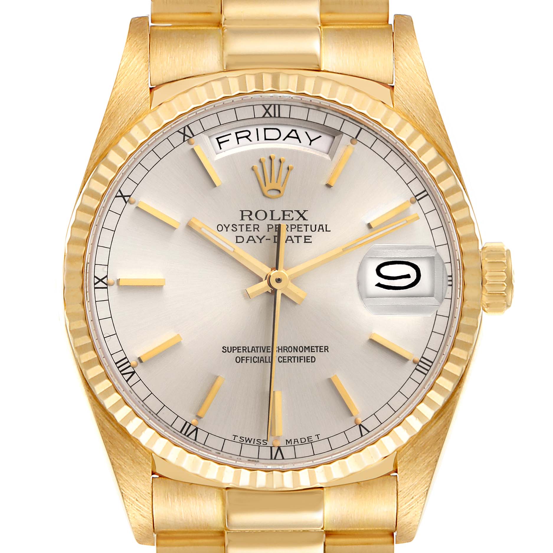 Rolex President Yellow Gold 18038 | Stock 46551 | SwissWatchExpo