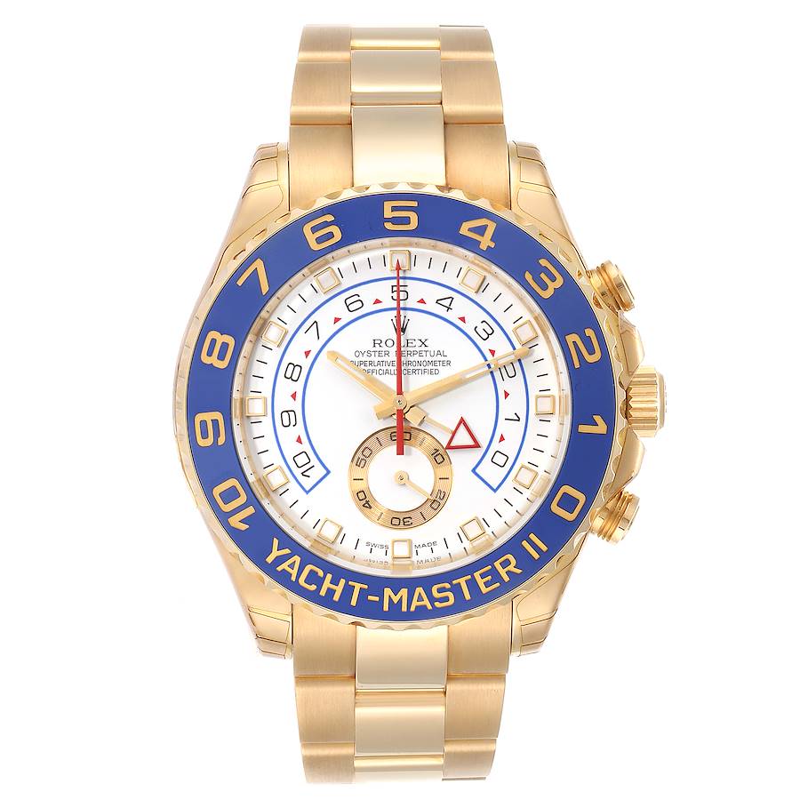 Rolex Yachtmaster II Regatta Chronograph Yellow Gold Watch 116688 ...