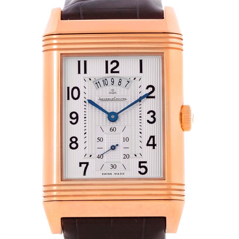 Jaeger LeCoultre Grande Reverso Duo 18K Rose Gold Watch Q3742421 ...